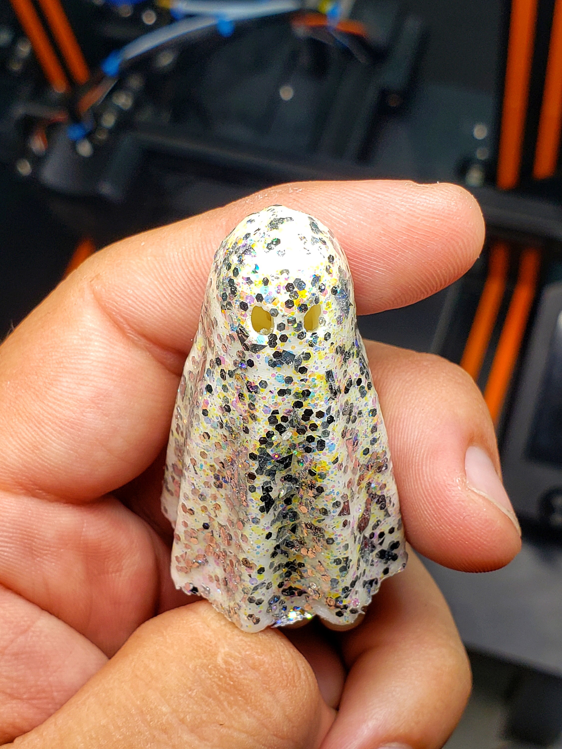 3D Printed ZOU3D Ghost Keychain Multiple Color Options Hand Painted ...