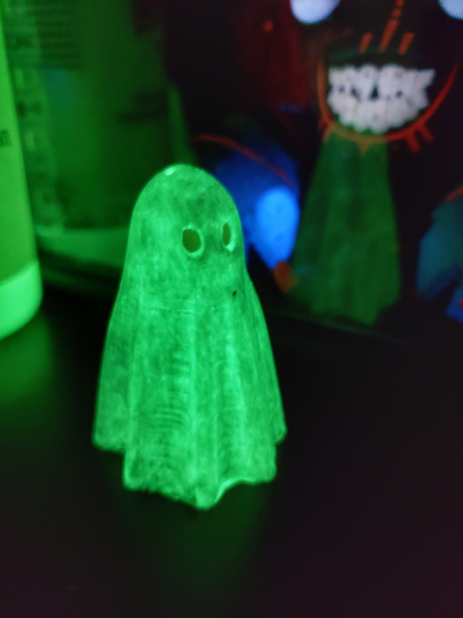 3D Printed ZOU3D Ghost Keychain Multiple Color Options Hand Painted ...