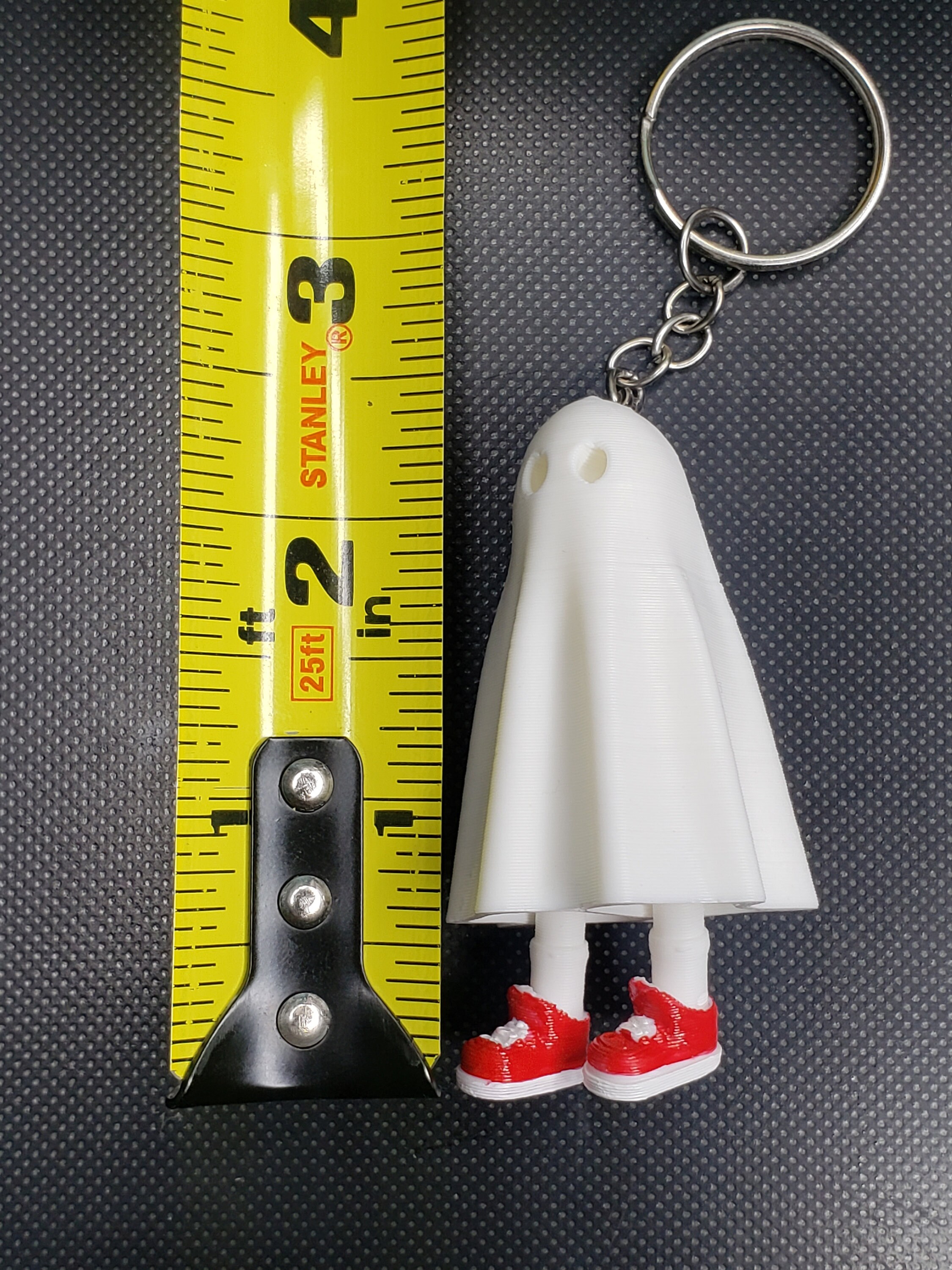 3D Printed ZOU3D Ghost Keychain Multiple Color Options Hand Painted ...