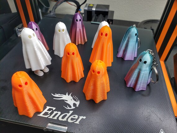 3D Printed ZOU3D Ghost Keychain Multiple Color Options Hand - Etsy