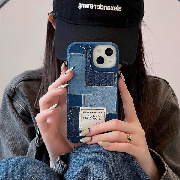 Denim Phone Case - Etsy