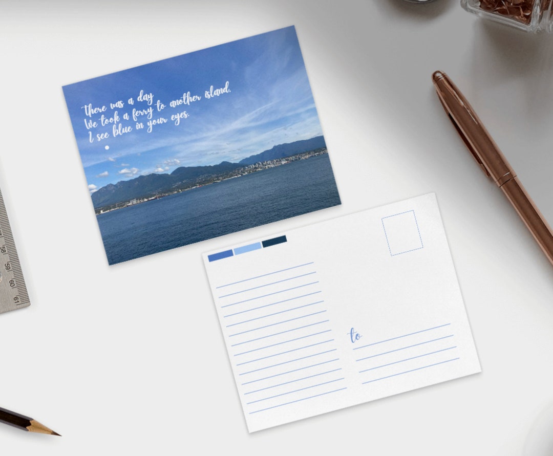 OCEAN | Nature Design | Post Cards | Minimal | PDF Digital Printable ...