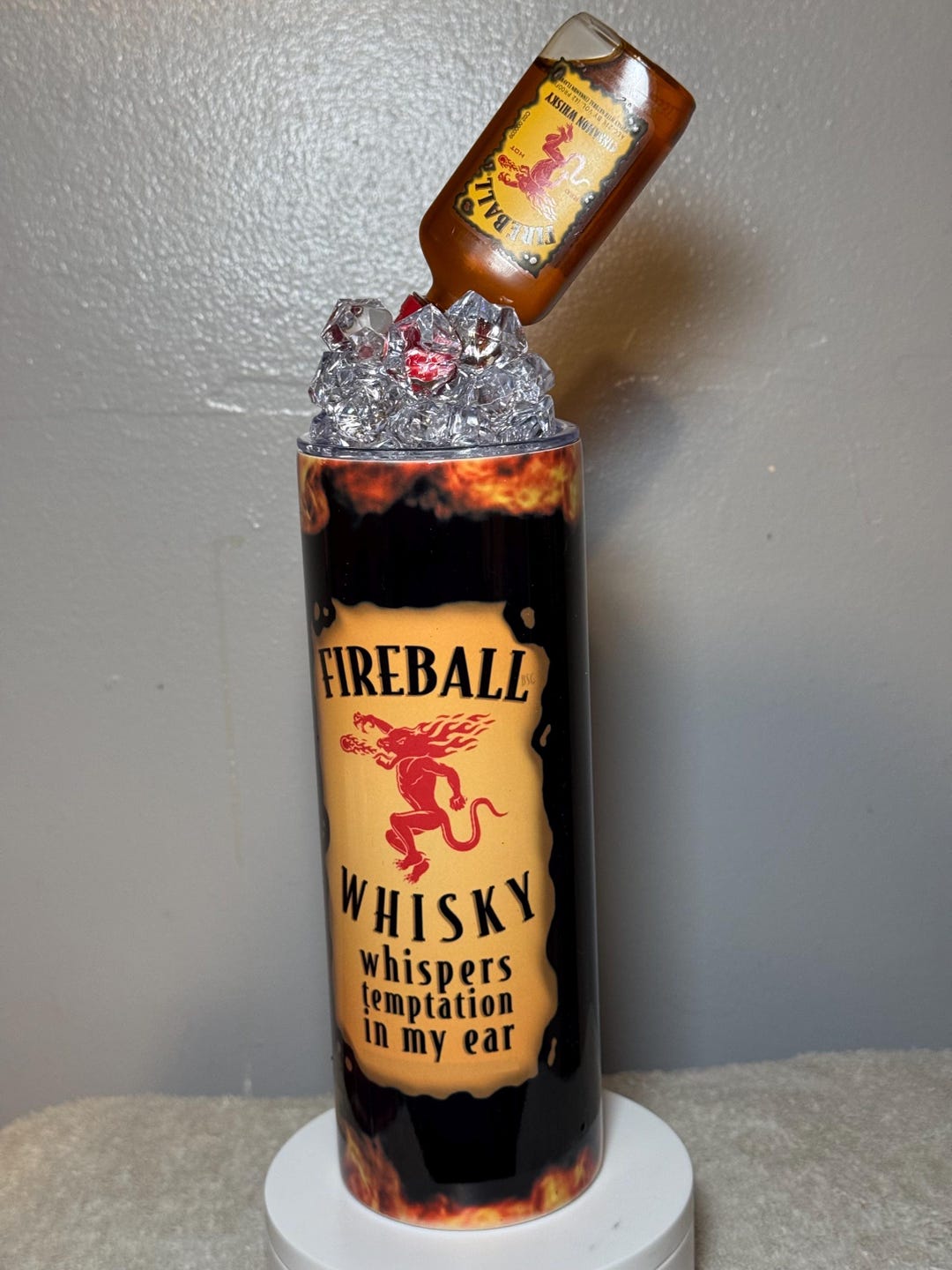 20oz Tumbler With 3d Lid (fireball) - Etsy