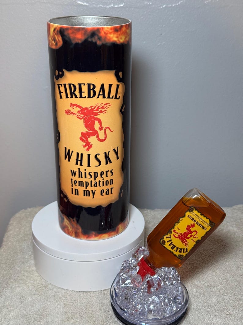 20oz Tumbler With 3d Lid (fireball) - Etsy