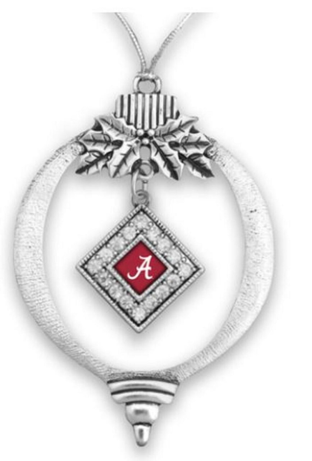 48585 Alabama Crimson Tide Bulb Team Logo With Rhinestones Ornament - Etsy