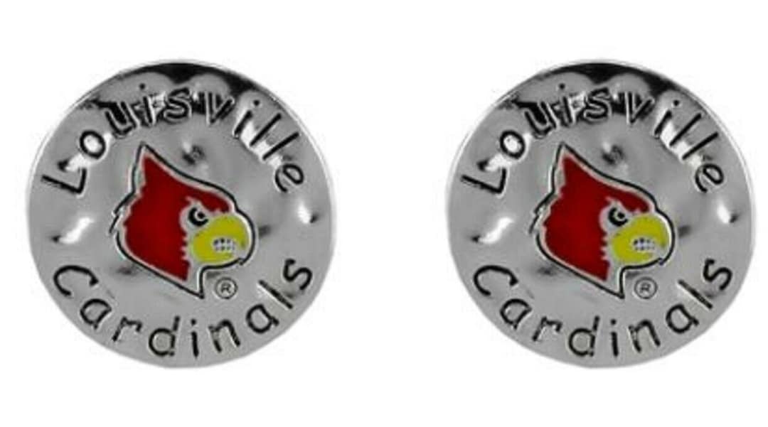 Louisville Cardinals Eunice Circular Script Stud Post Earrings - Etsy