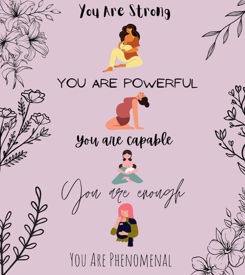 New Mom Digital Poster | Breastfeeding Mom Gift Poster | Digital Poster ...