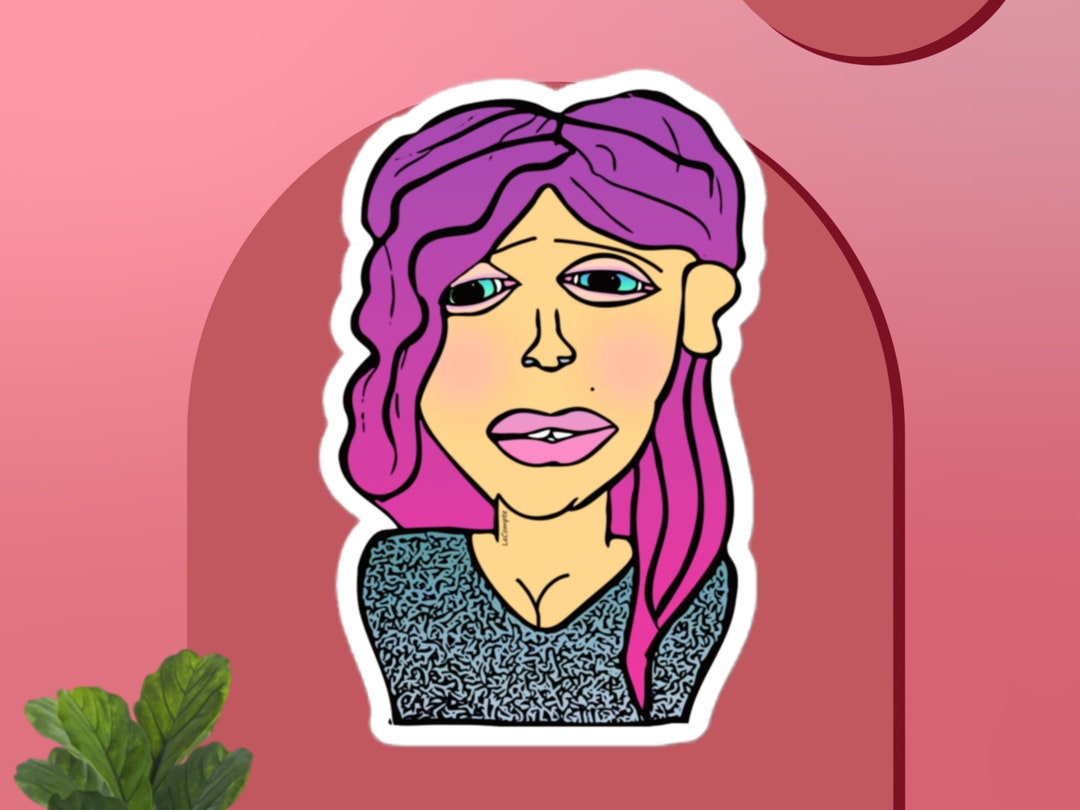 Purple Patricia Glossy Vinyl Handmade Sticker Premium Artist-designed ...