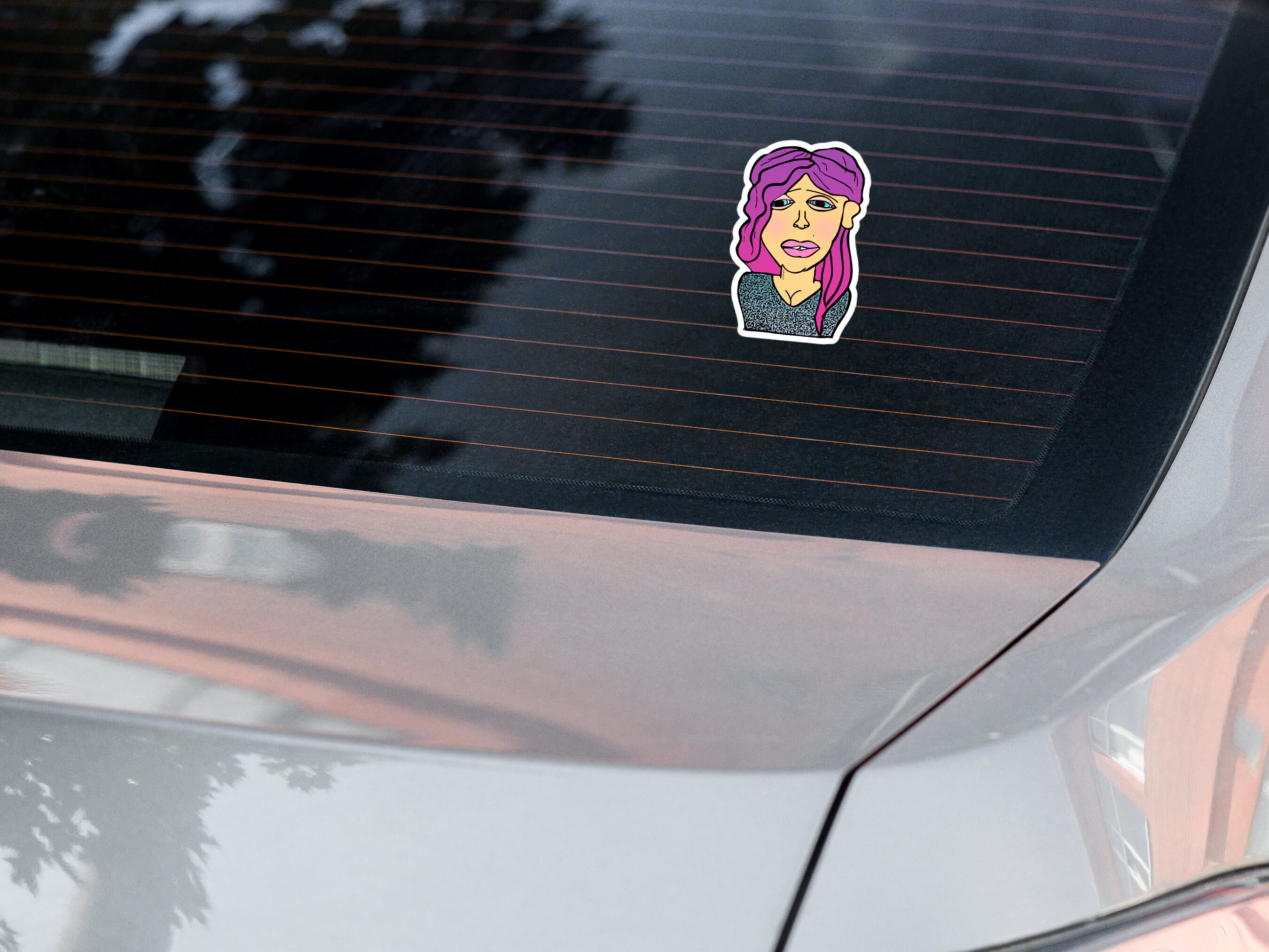 Purple Patricia Glossy Vinyl Handmade Sticker Premium Artist-designed ...
