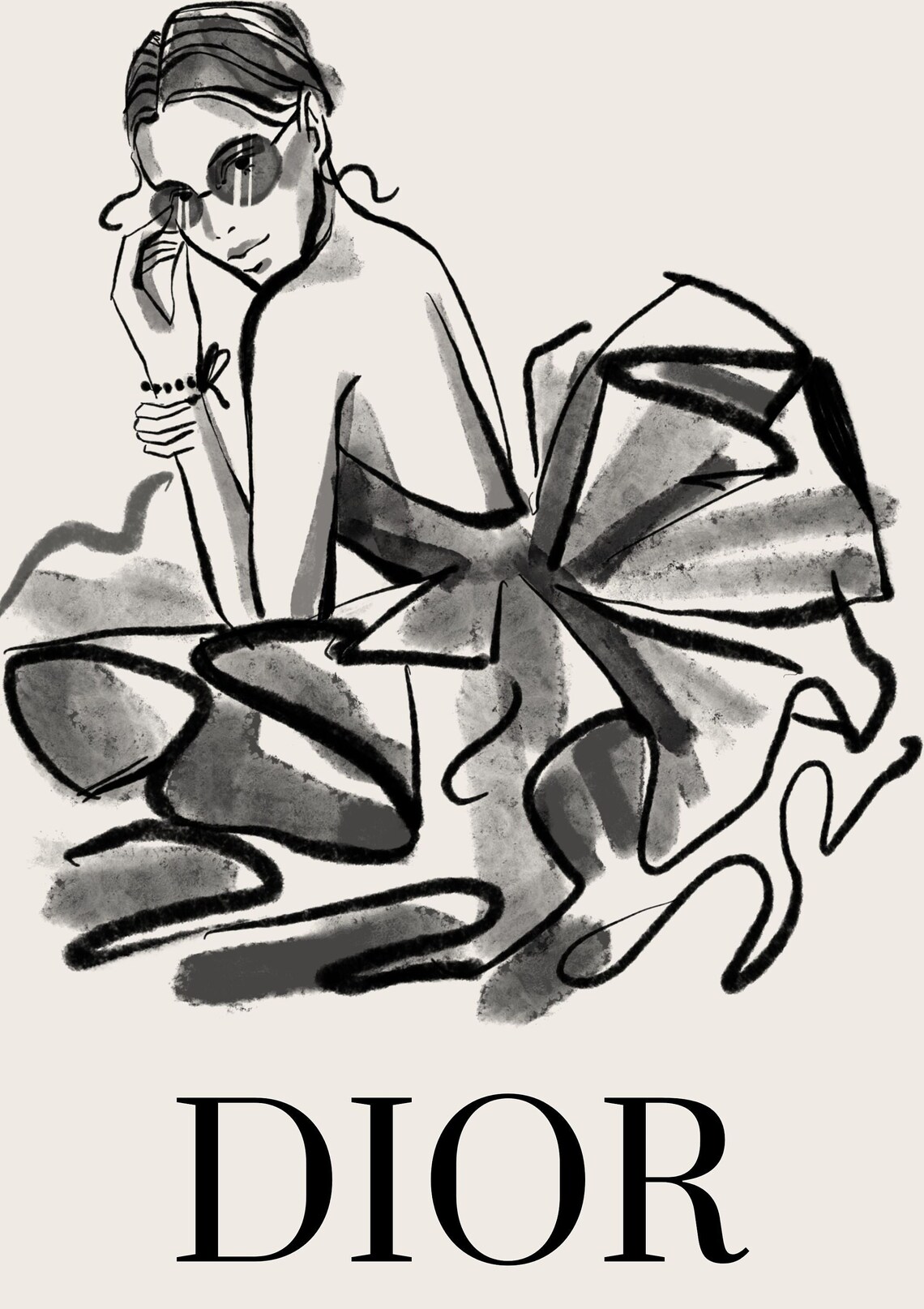 Trendy DIOR Print, Fashion Dior Poster, Vogue Magazine Poster, Luxury ...