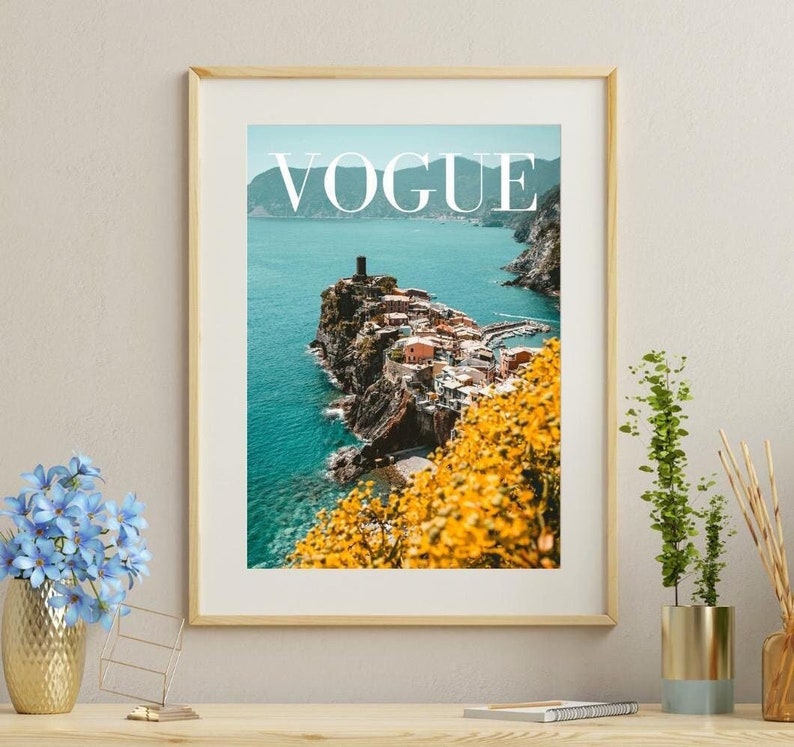 Trendy Vogue Cover | Coast of Italy | Ocean Aesthetic | Mediterranean ...