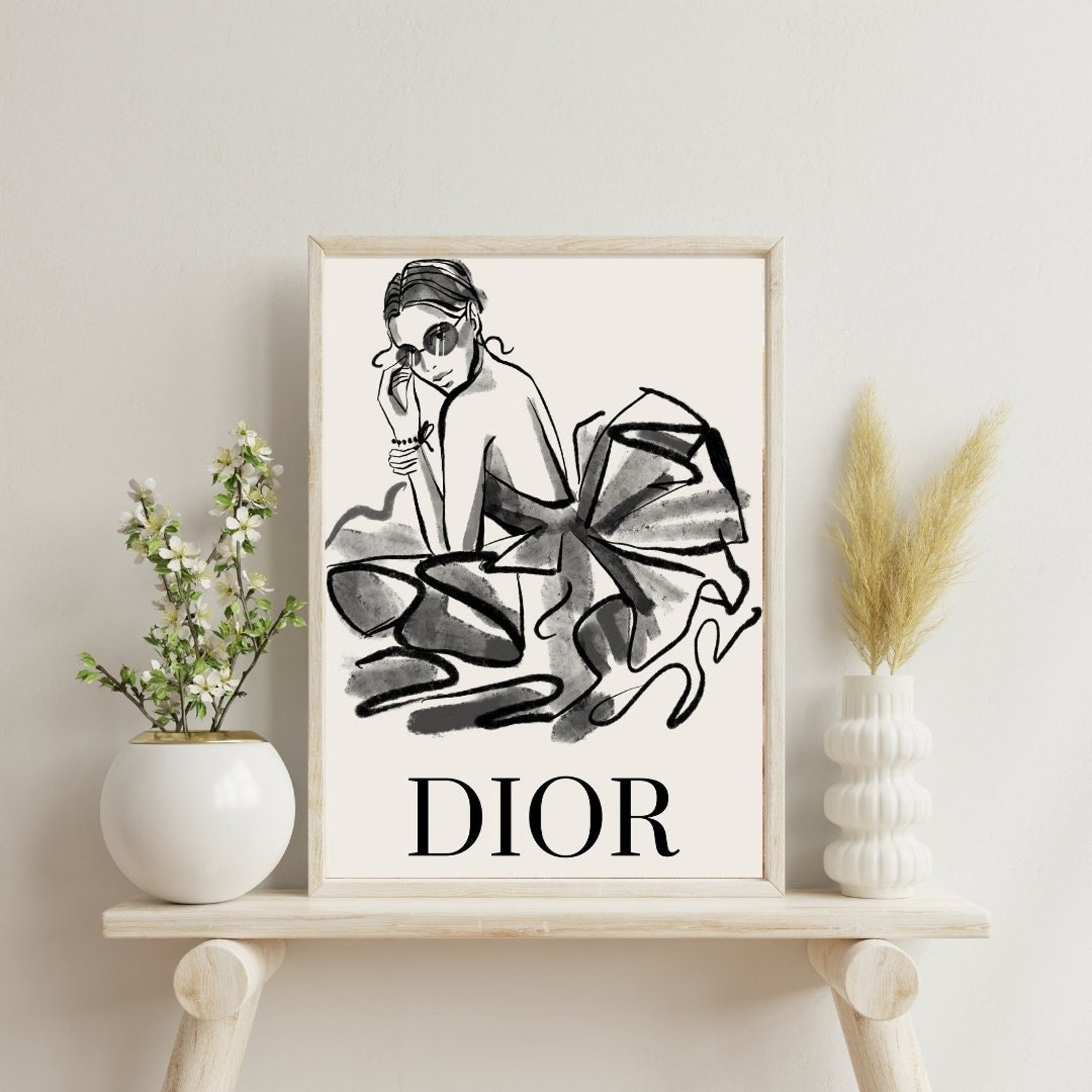 Trendy DIOR Print, Fashion Dior Poster, Vogue Magazine Poster, Luxury ...
