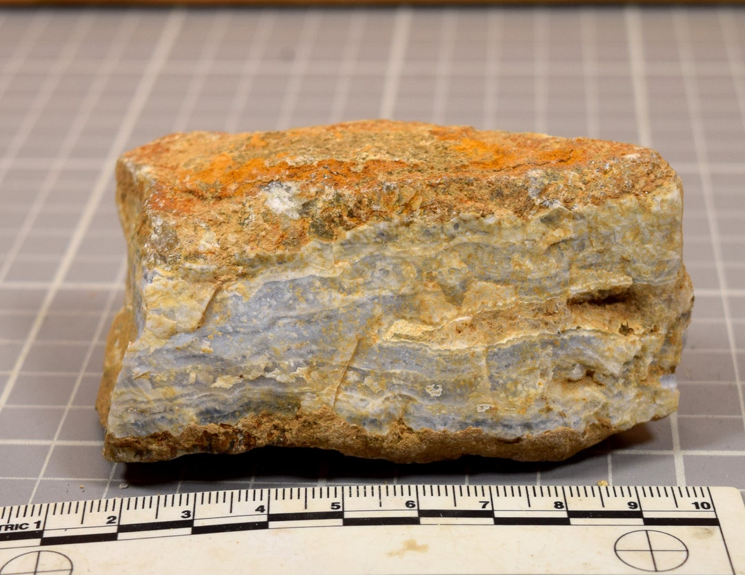 Raw Blue Lace Agate Block From Namibia - Natural Gemstone for Cabochon ...