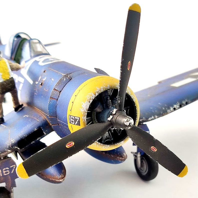 F4U-1D in 1:48 Scale Pro Built Model With Diorama - Etsy