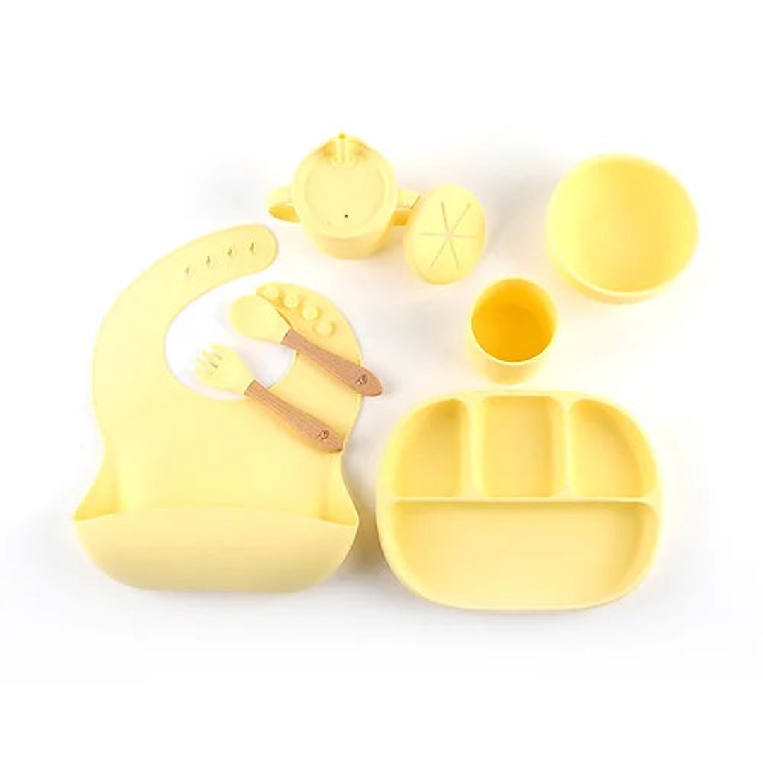 Nummi and Sunny Silicone Baby Feeding Set, Baby Food Set, Suction Bowl ...