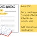 Printable Reading Goal Tracker Reading Journal PDF Goal - Etsy