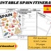 Printable Spain Travel Planner, Trip Planner, Printable Itinerary ...