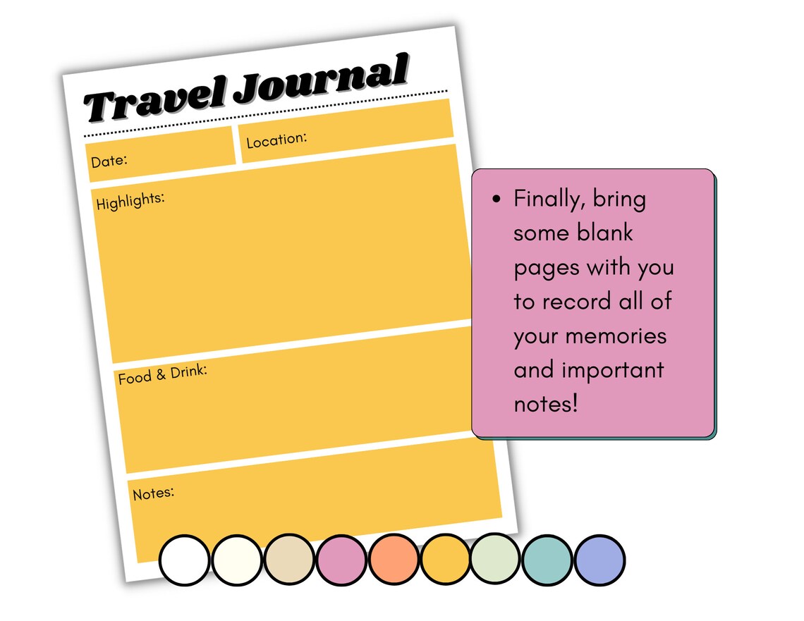 Printable Travel Planner, Trip Planner, Printable Itinerary Template ...