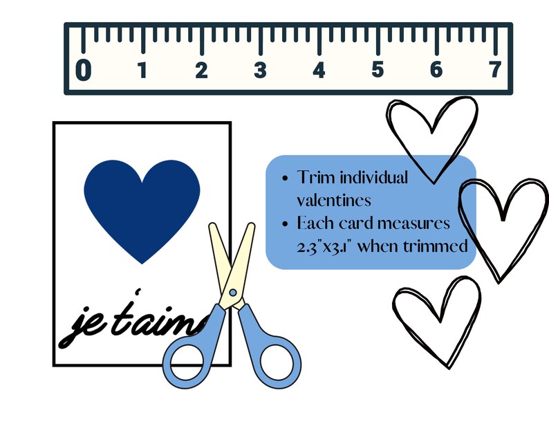 Printable Valentine's Day Cards, French Valentine, Minimalist Valentine ...