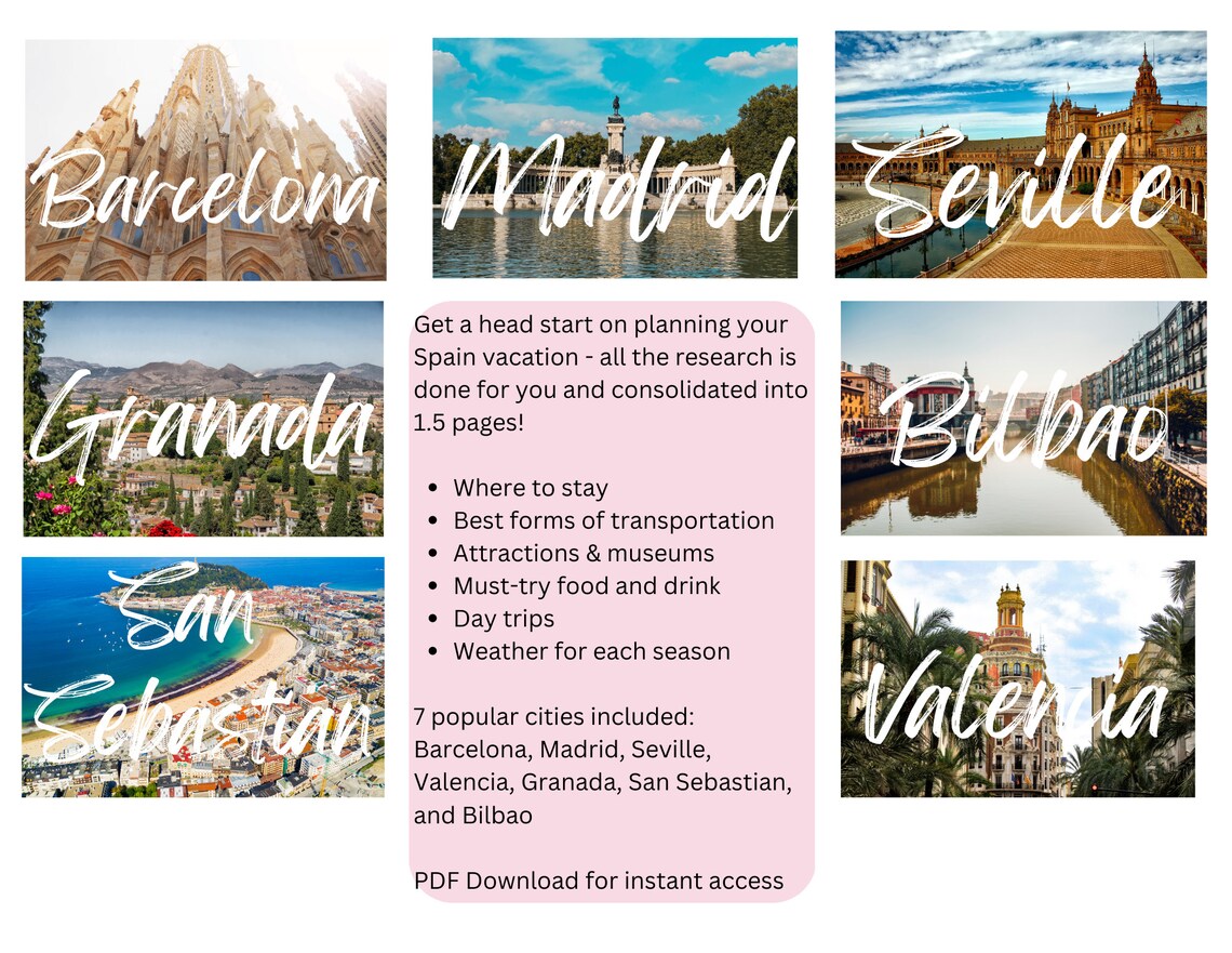 Spain Travel Guide, Spain Itinerary, Barcelona Travel Guide, Madrid ...