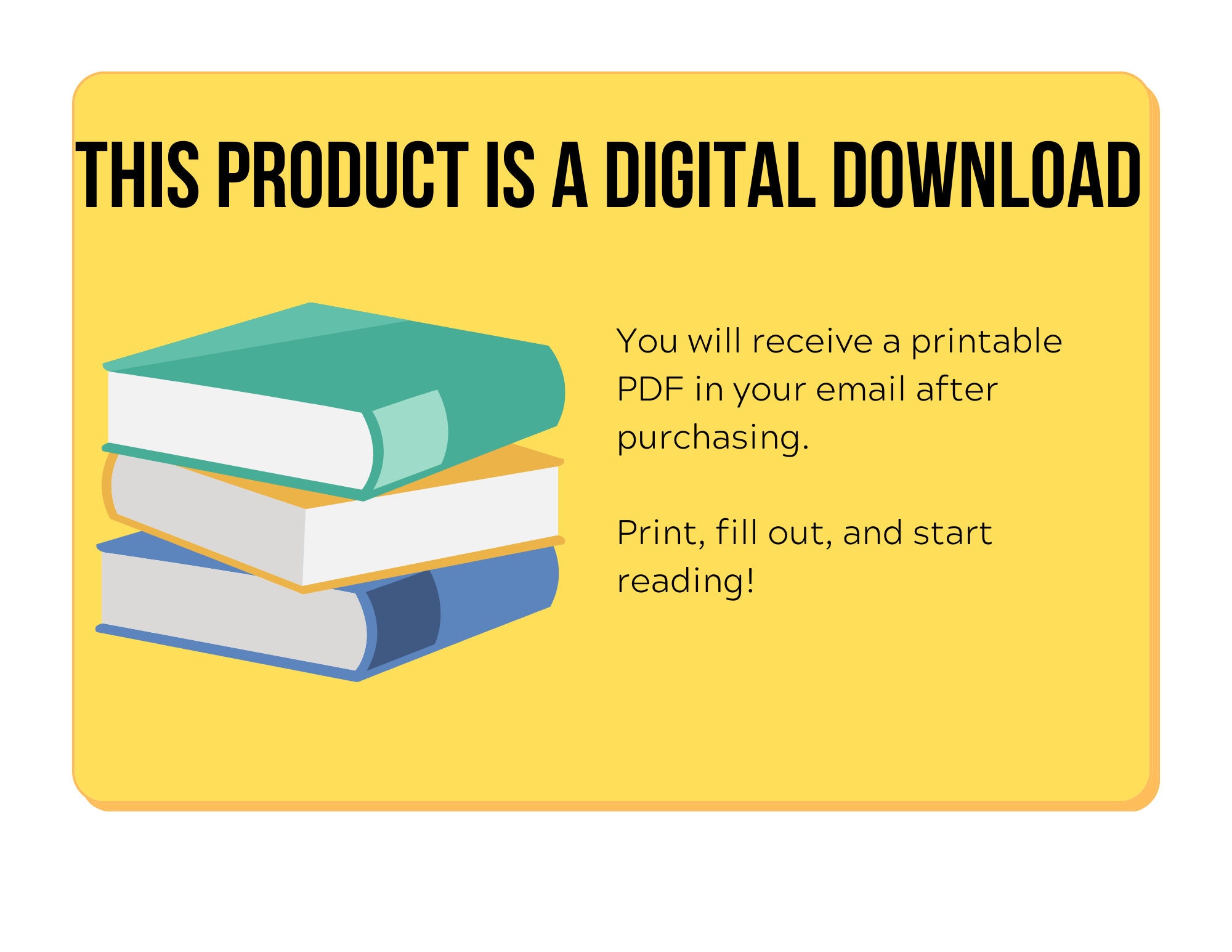 Printable Reading Goal Tracker, Reading Journal, PDF Goal Tracker ...