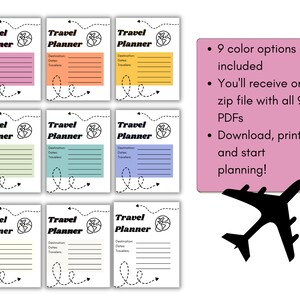 Printable Travel Planner, Trip Planner, Printable Itinerary Template ...