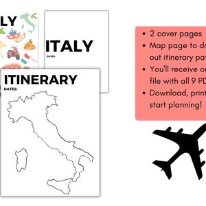 Italy Travel Planner, Europe Trip Planner, Travel Itinerary Planner ...
