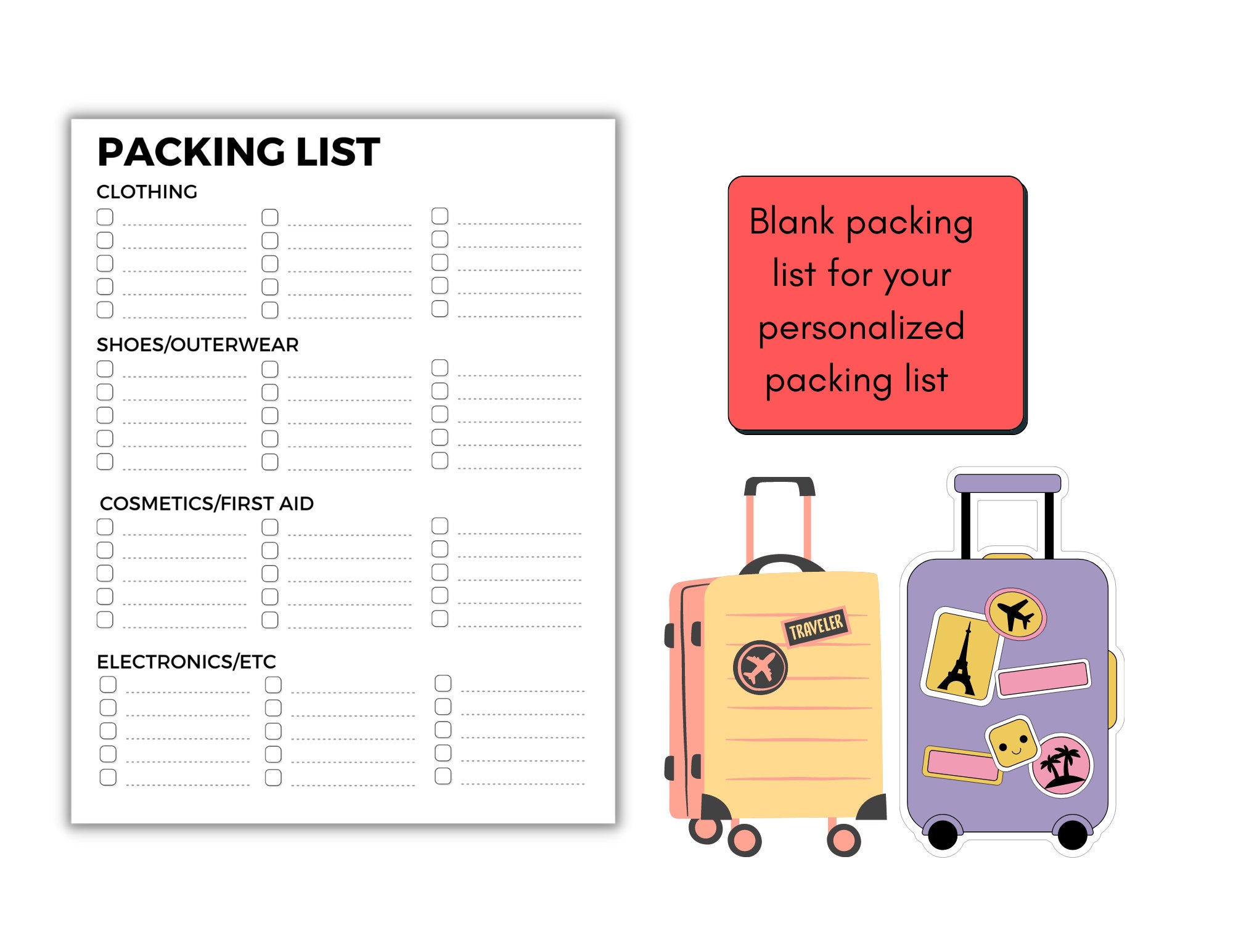 Printable Germany Travel Planner, Trip Planner, Printable Itinerary ...