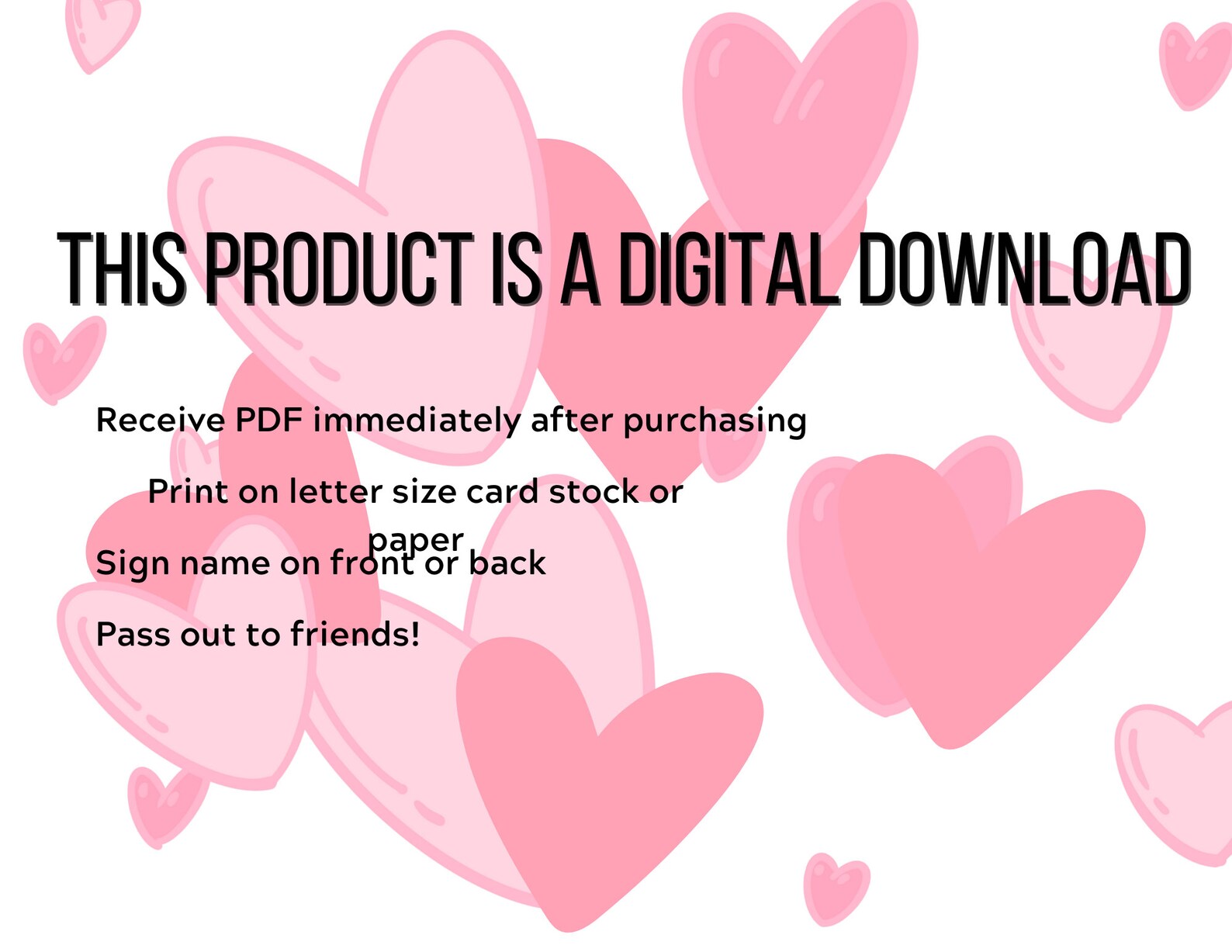 Editable Valentine's Day Card, Valentine Template, Minimalist Valentine ...