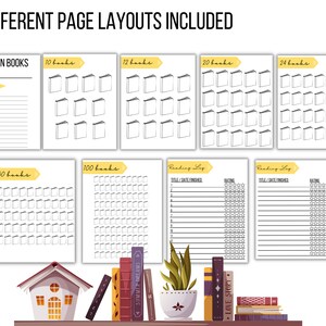 Printable Reading Goal Tracker Reading Journal PDF Goal - Etsy