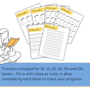 Printable Reading Goal Tracker, Reading Journal, PDF Goal Tracker ...