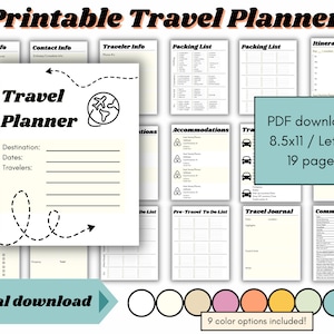 Printable Germany Travel Planner, Trip Planner, Printable Itinerary ...