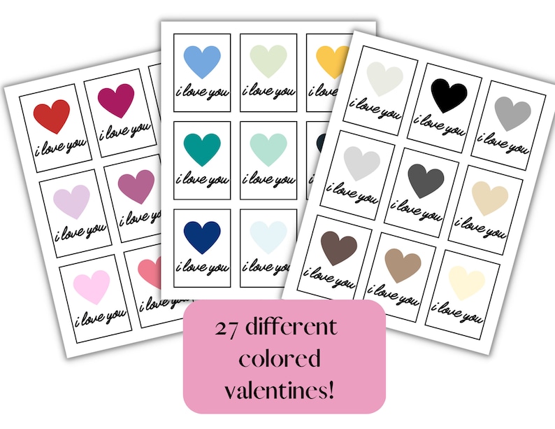 Editable Valentine's Day Card, Valentine Template, Minimalist Valentine ...
