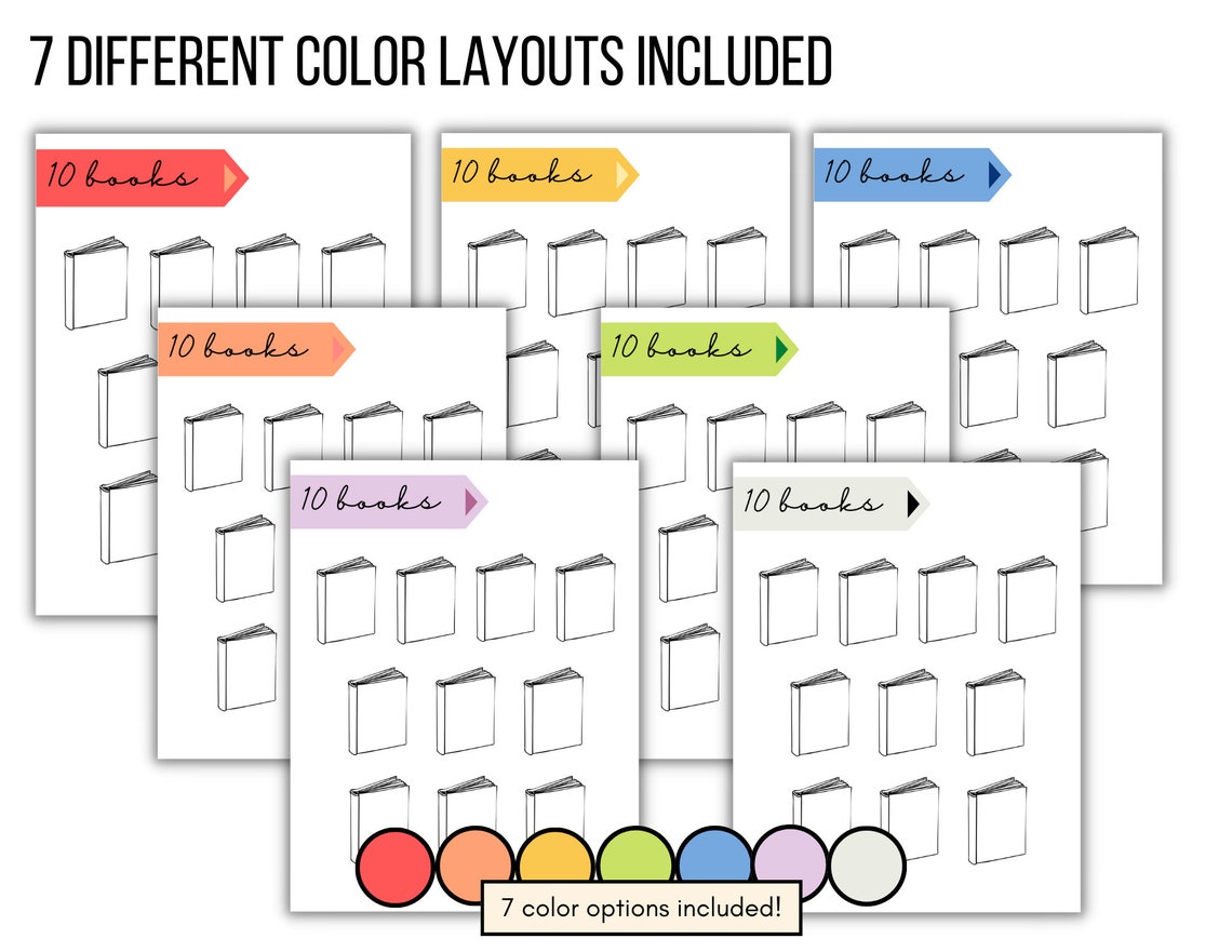 Printable Reading Goal Tracker, Reading Journal, PDF Goal Tracker ...