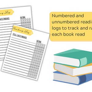 Printable Reading Goal Tracker, Reading Journal, PDF Goal Tracker ...