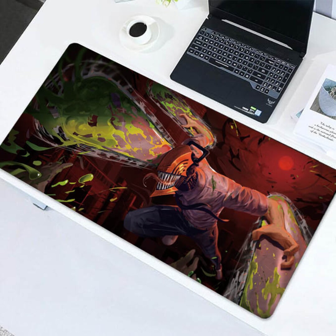 Anime Chainsaw Man 2 Mouse Pad Gaming Desk Mat Playmat Gaming - Etsy