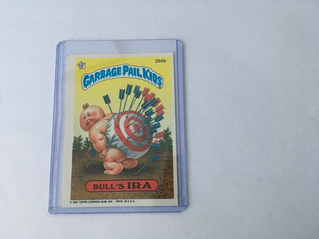 Vintage 1987 Garbage Pail Kids Cards Bull’s IRA 255b. - Etsy
