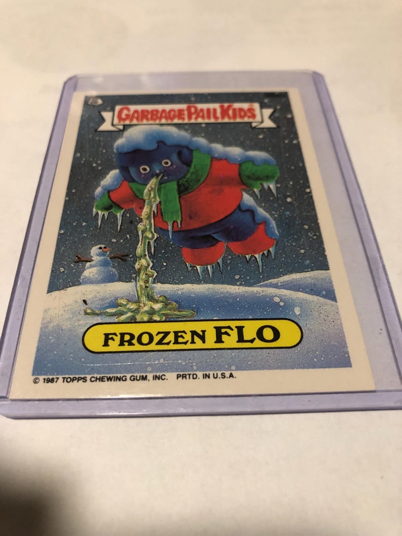 Vintage 1987 Garbage Pail Kids Card Frozen Flo 386b. - Etsy
