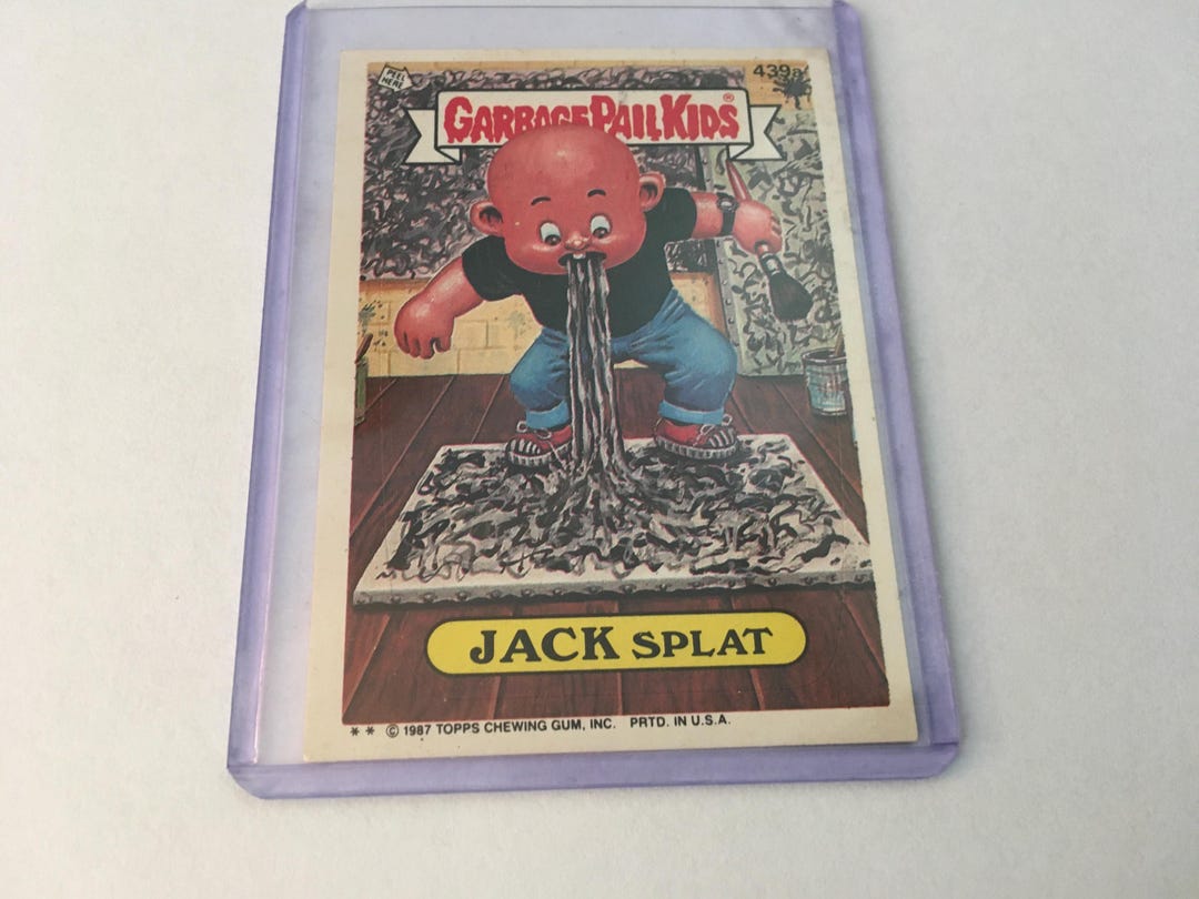 Vintage 1987 Garbage Pail Kids Card Jack Splat 439a. - Etsy