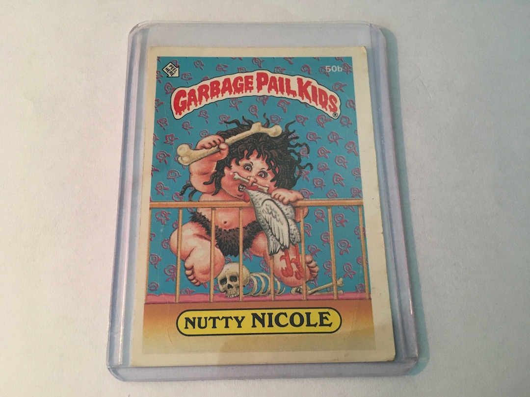 Vintage 1985 Garbage Pail Kids Card Nutty Nicole50b. 1st Series. Glossy ...