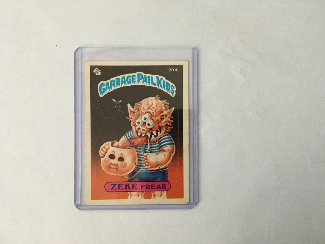 Vintage 1986 Garbage Pail Kids Card Zeke Freak 201b. - Etsy