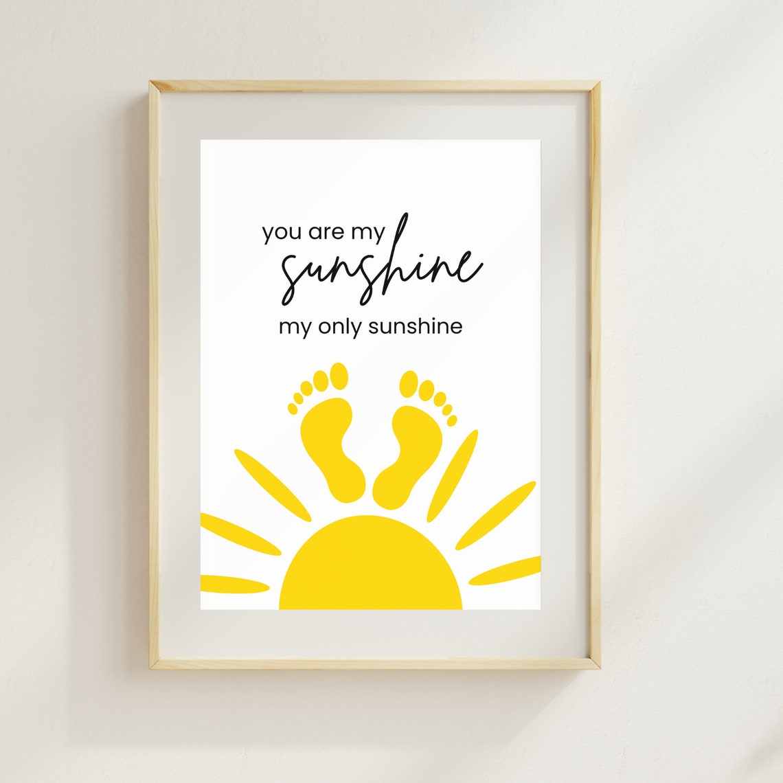 Mother's Day Handprint Printable Sunshine Fingerprint Keepsake Teacher ...