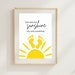 Mother's Day Handprint Printable Sunshine Fingerprint Keepsake Teacher ...