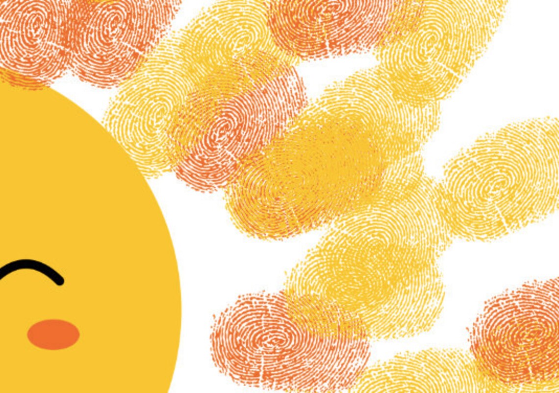 Mother's Day Handprint Printable Sunshine Fingerprint Keepsake Teacher ...