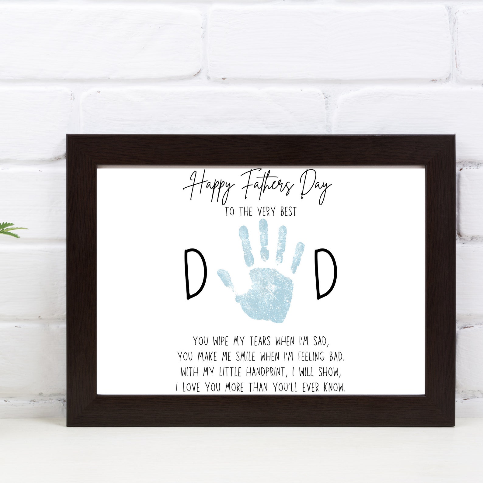 Fathers Day Handprint Craft Preschool Gift for Dad, Grandpa Daddy ...