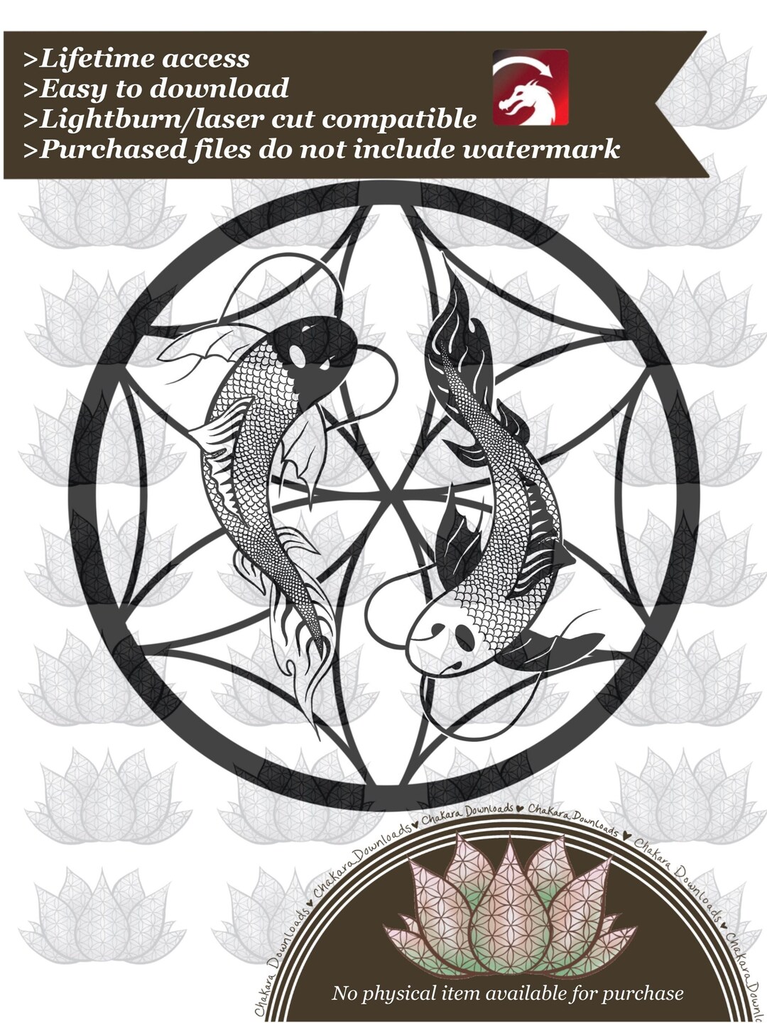 Koi Fish Ying-yang - Etsy