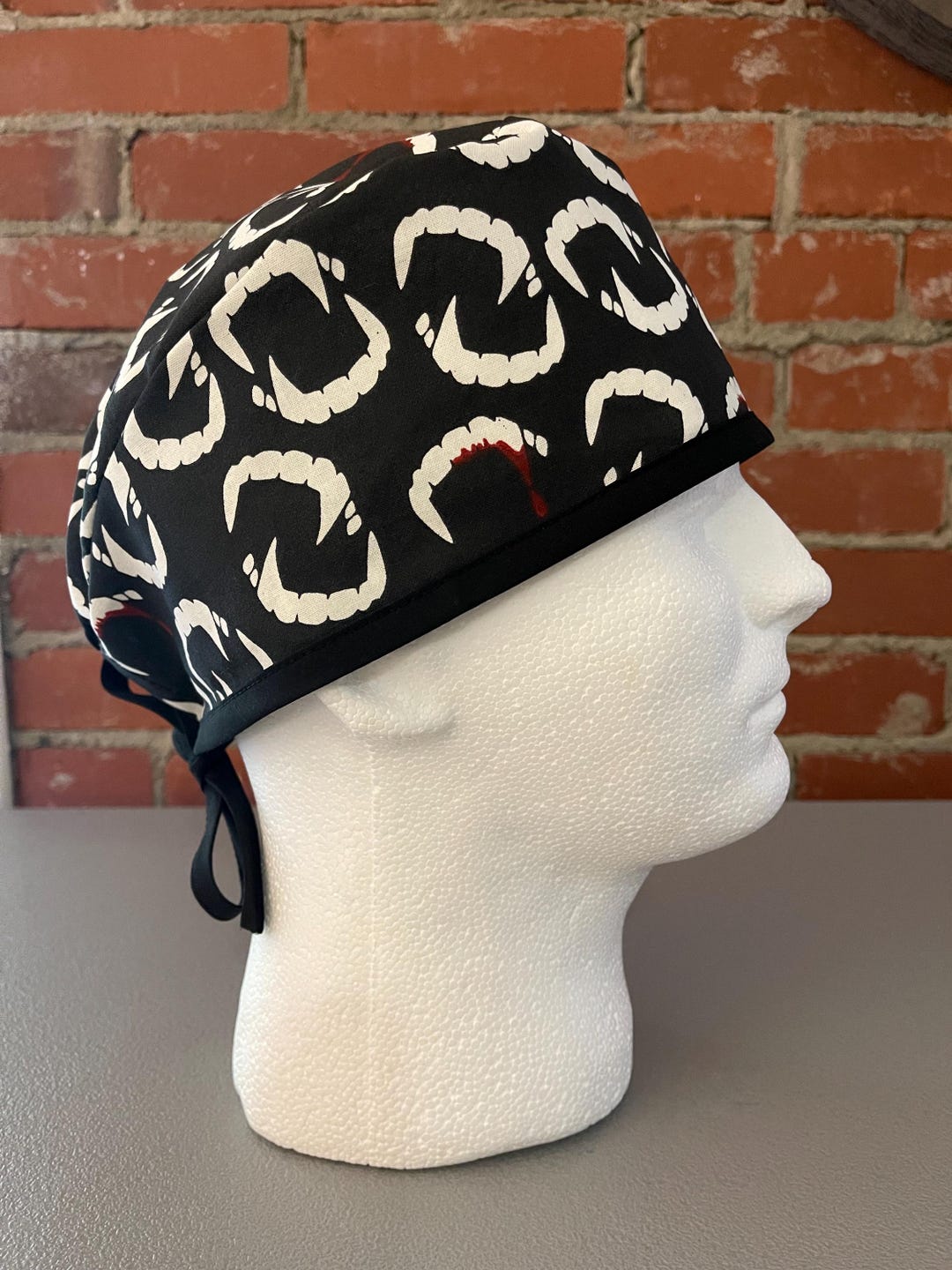 Men’s Vampire Fangs Scrub Cap (glow in the Dark!) - Etsy