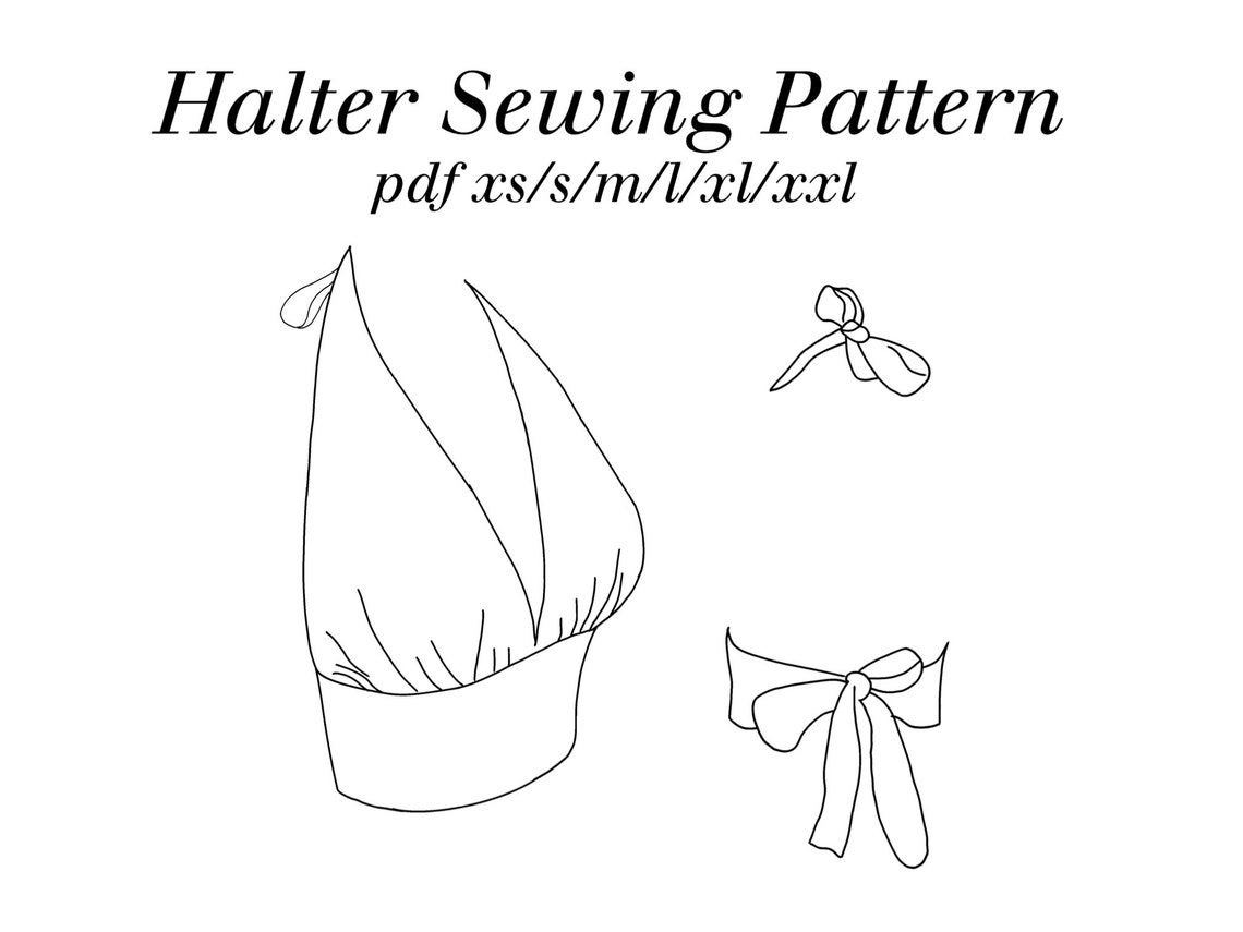 Halter Top Digital Pdf Sewing Pattern - Etsy