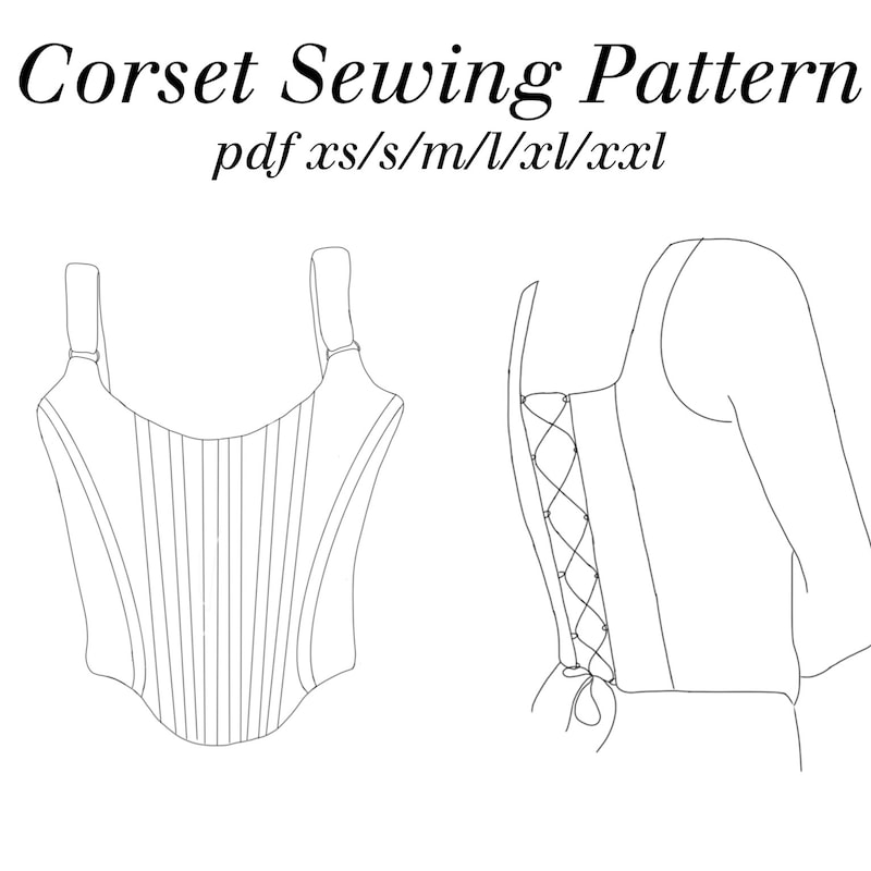 Corset Pattern Pdf - Etsy