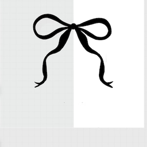 Hand Drawn Bow Clip Art PNG - Etsy